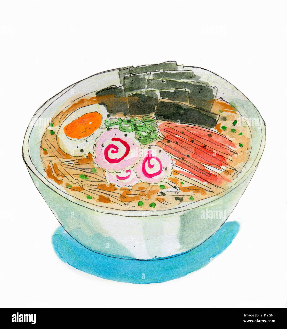 Ramen drawing hi-res stock photography and images - Alamy
