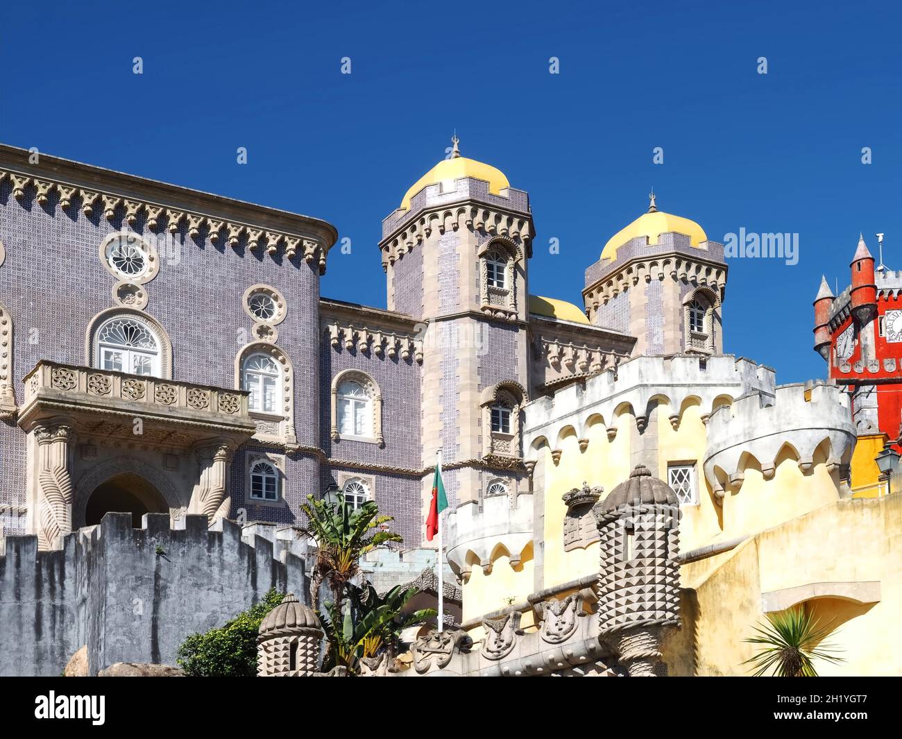 Colorful Pena palace in Sintra in Portugal Stock Photo - Alamy