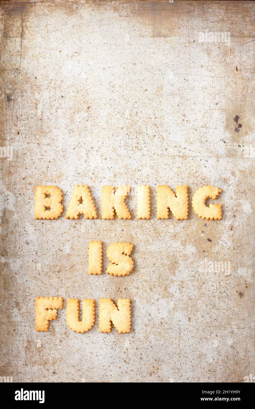 Biscuit letters hi-res stock photography and images - Alamy