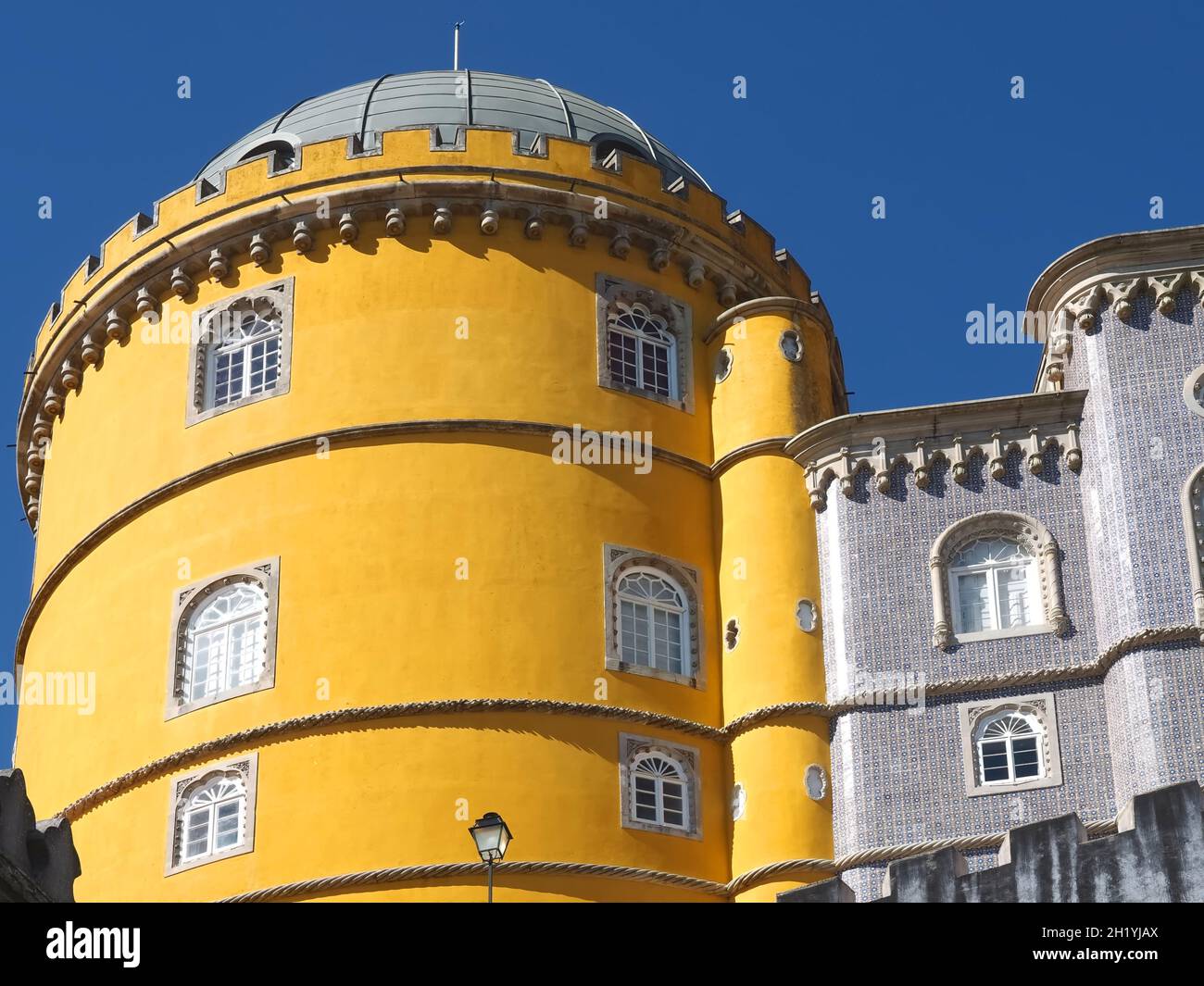 Colorful Pena palace in Sintra in Portugal Stock Photo - Alamy