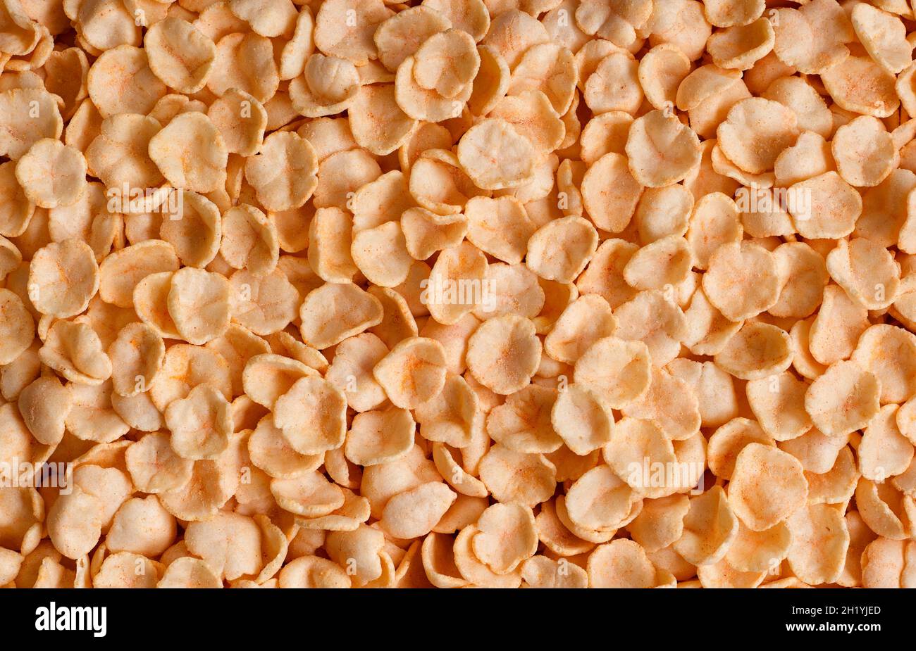 Prawn Cocktail Shells (snacks with prawn flavouring, edge to edge Stock ...