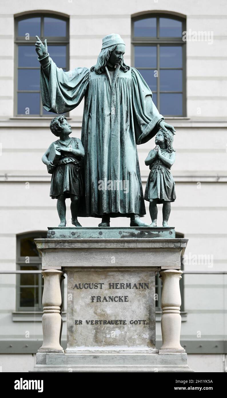 Saxony-Anhalt, Germany. Oct 19th 2021: A sculpture of the theologian ...