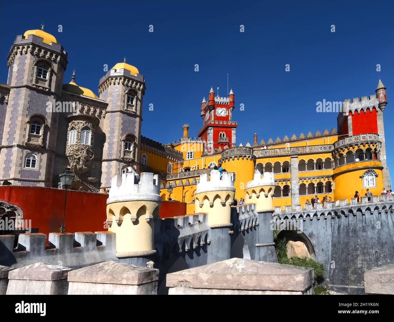 Colorful Pena palace in Sintra in Portugal Stock Photo - Alamy