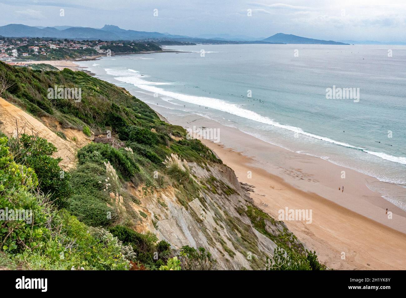 The main beach of Bidart - plage centrale or grande place - is a ...