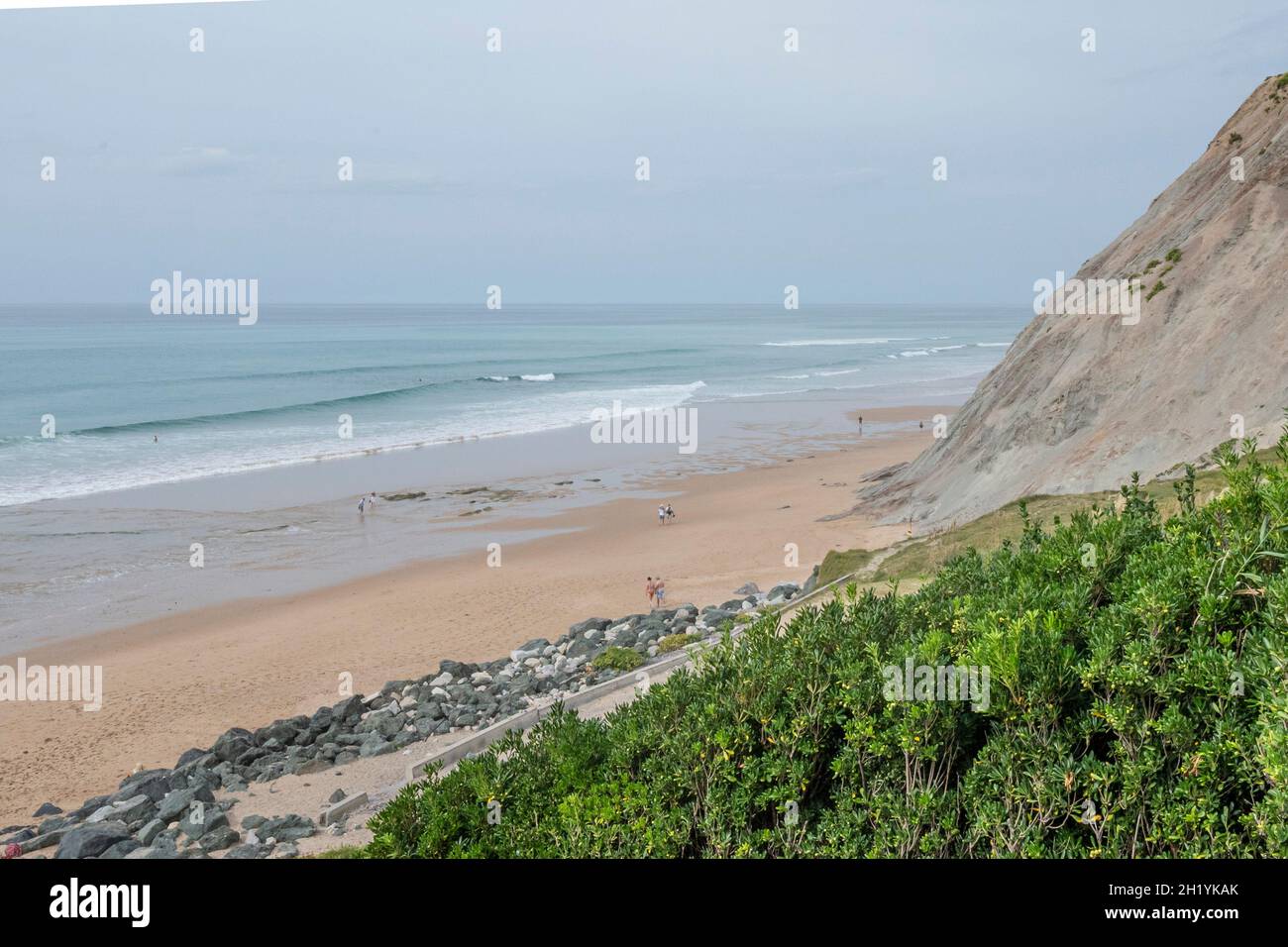 The main beach of Bidart - plage centrale or grande place - is a ...