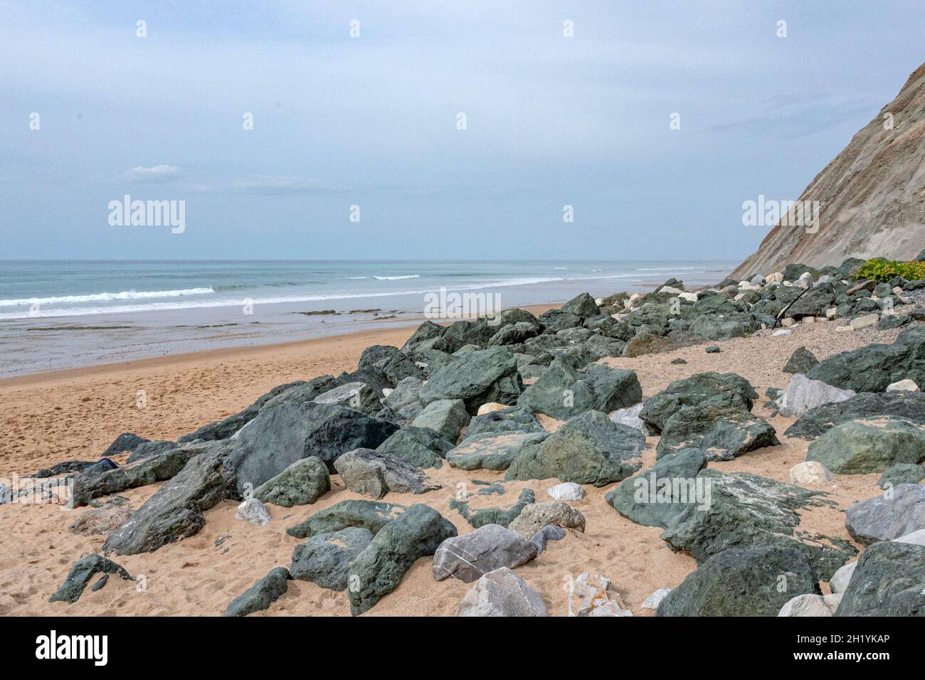 The main beach of Bidart - plage centrale or grande place - is a ...