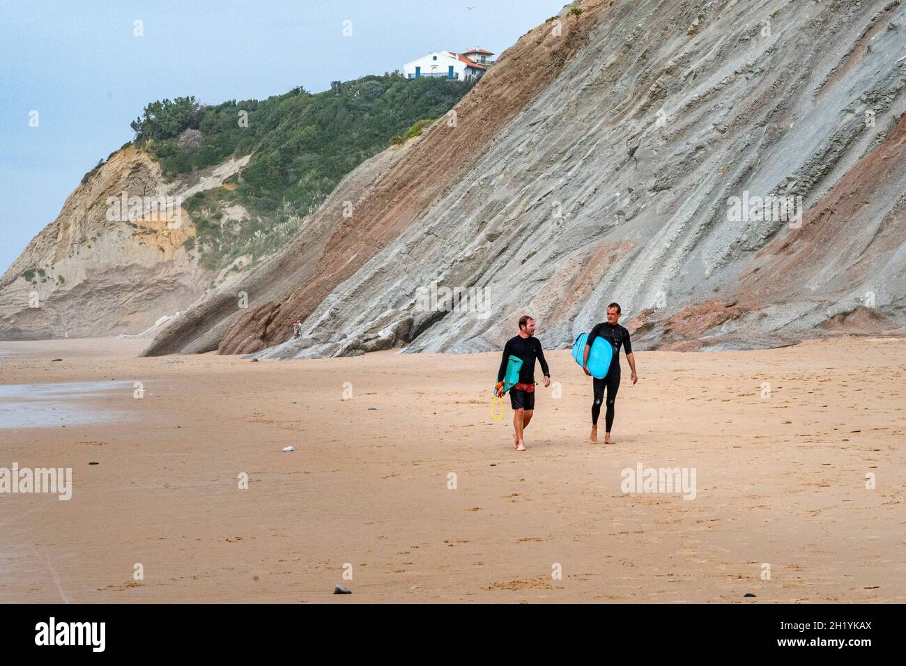 The main beach of Bidart - plage centrale or grande place - is a ...