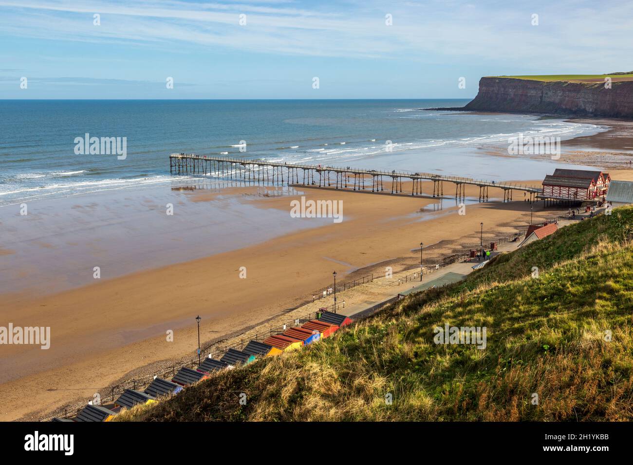 Saltburn cliff top hi-res stock photography and images - Alamy