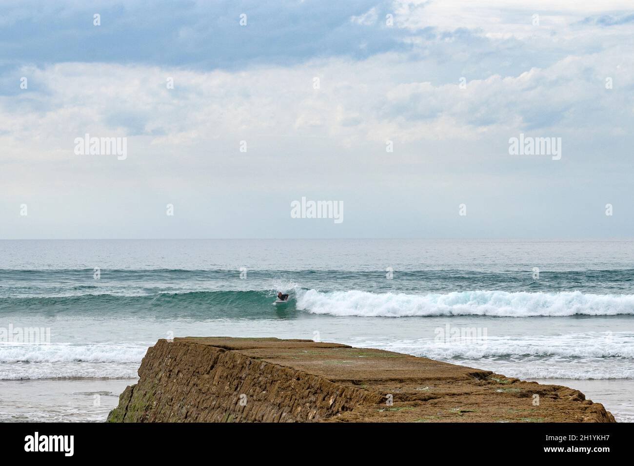 The main beach of Bidart - plage centrale or grande place - is a ...