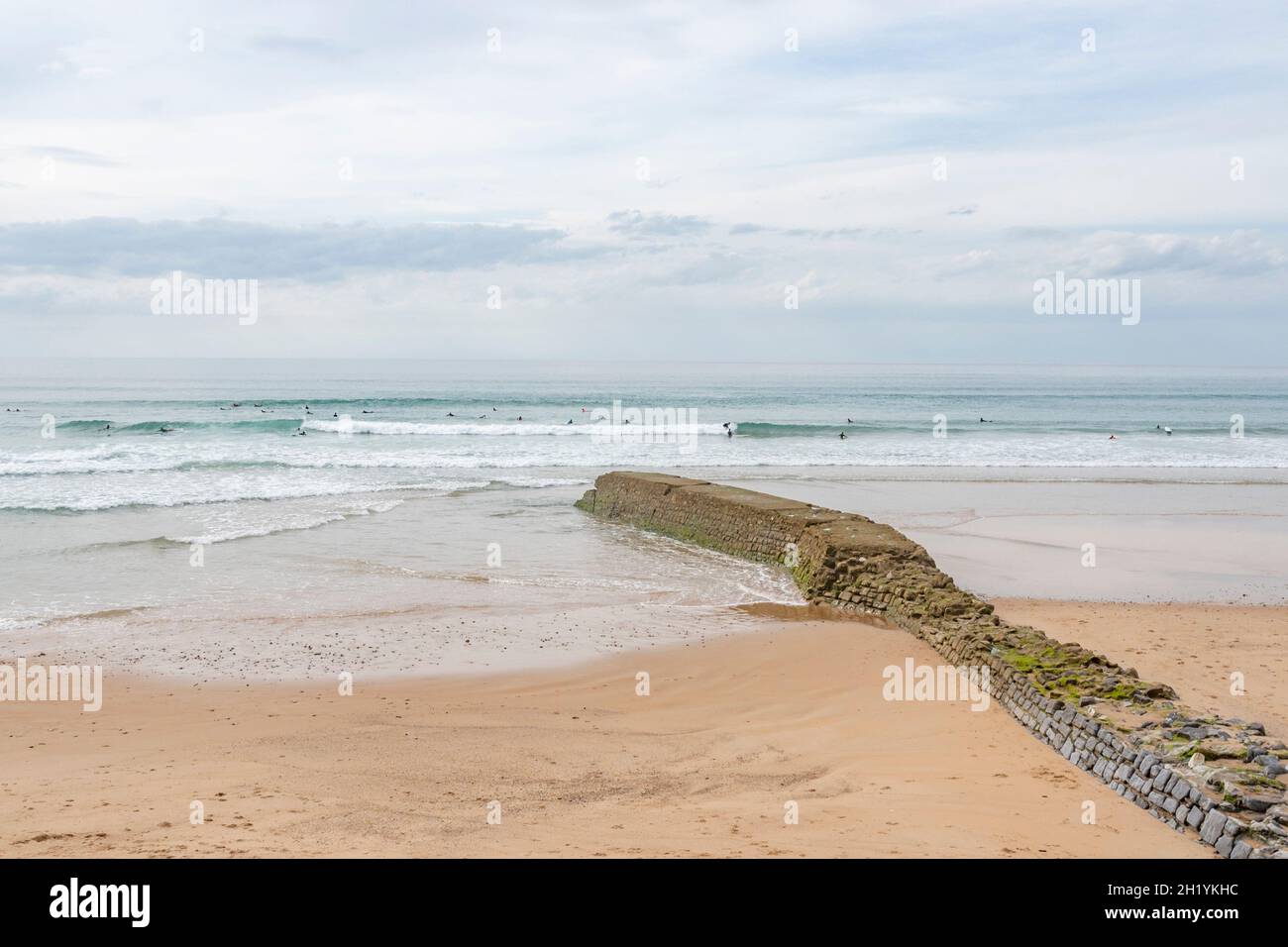 The main beach of Bidart - plage centrale or grande place - is a ...
