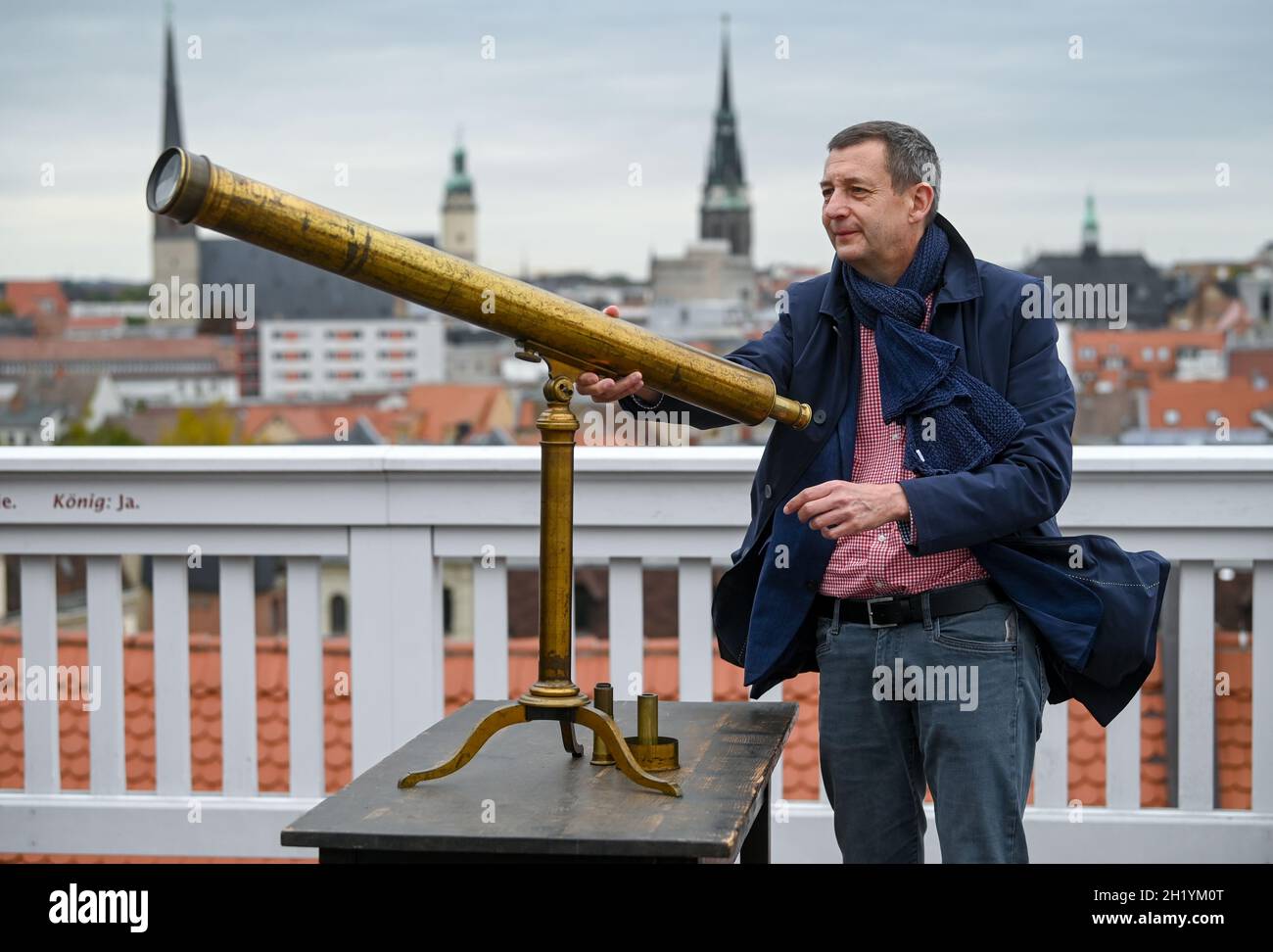 Halle, Germany. Oct 19 2021: Holger Zaunstöck, head of the Francke ...