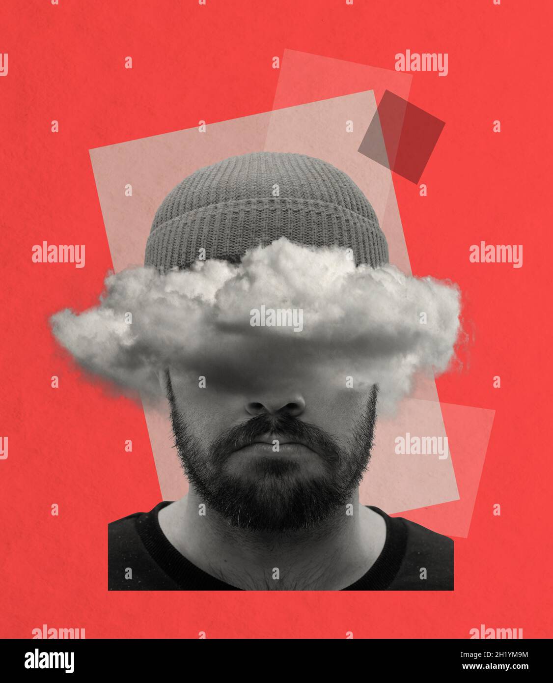 Modern design, contemporary art collage. Inspiration, idea, aspiration ...
