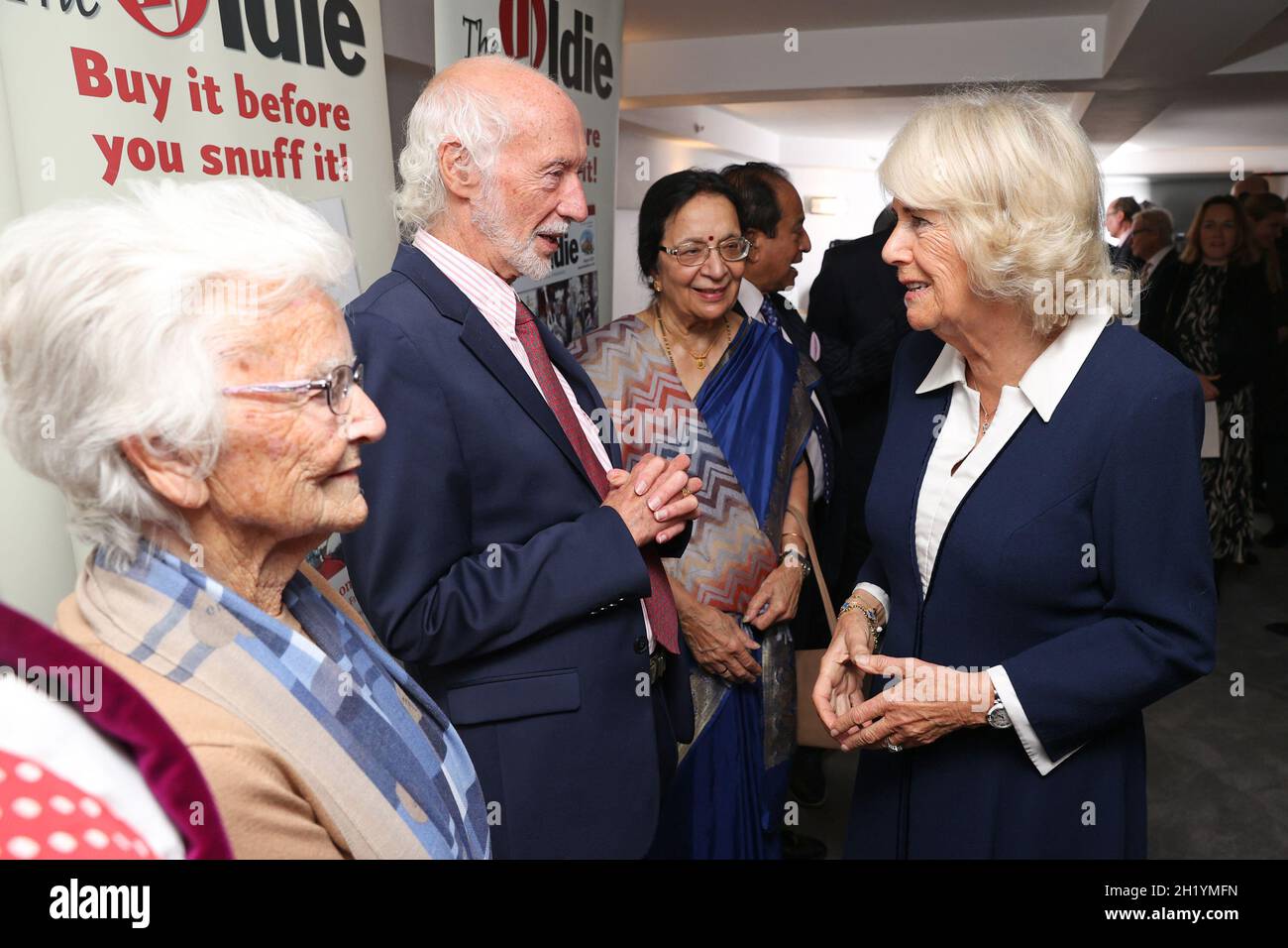 (left to right) Margaret Seaman, Roger McGough, Dr Saroj Datta, Dr ...