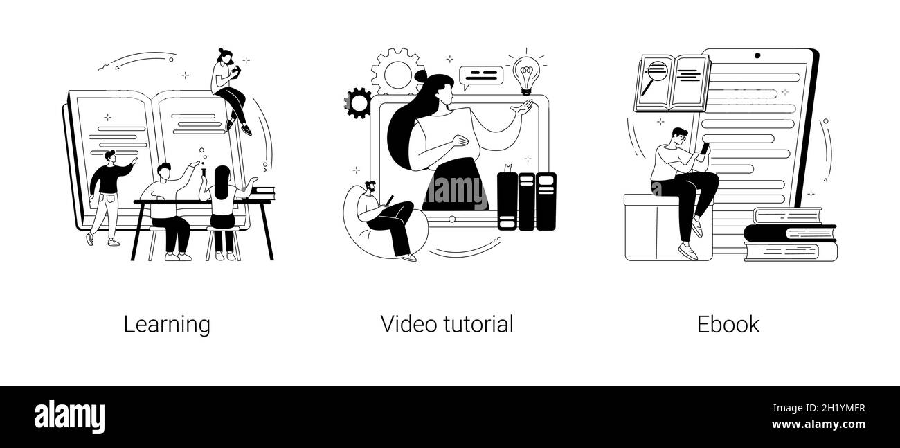 Education and training abstract concept vector illustrations Stock ...