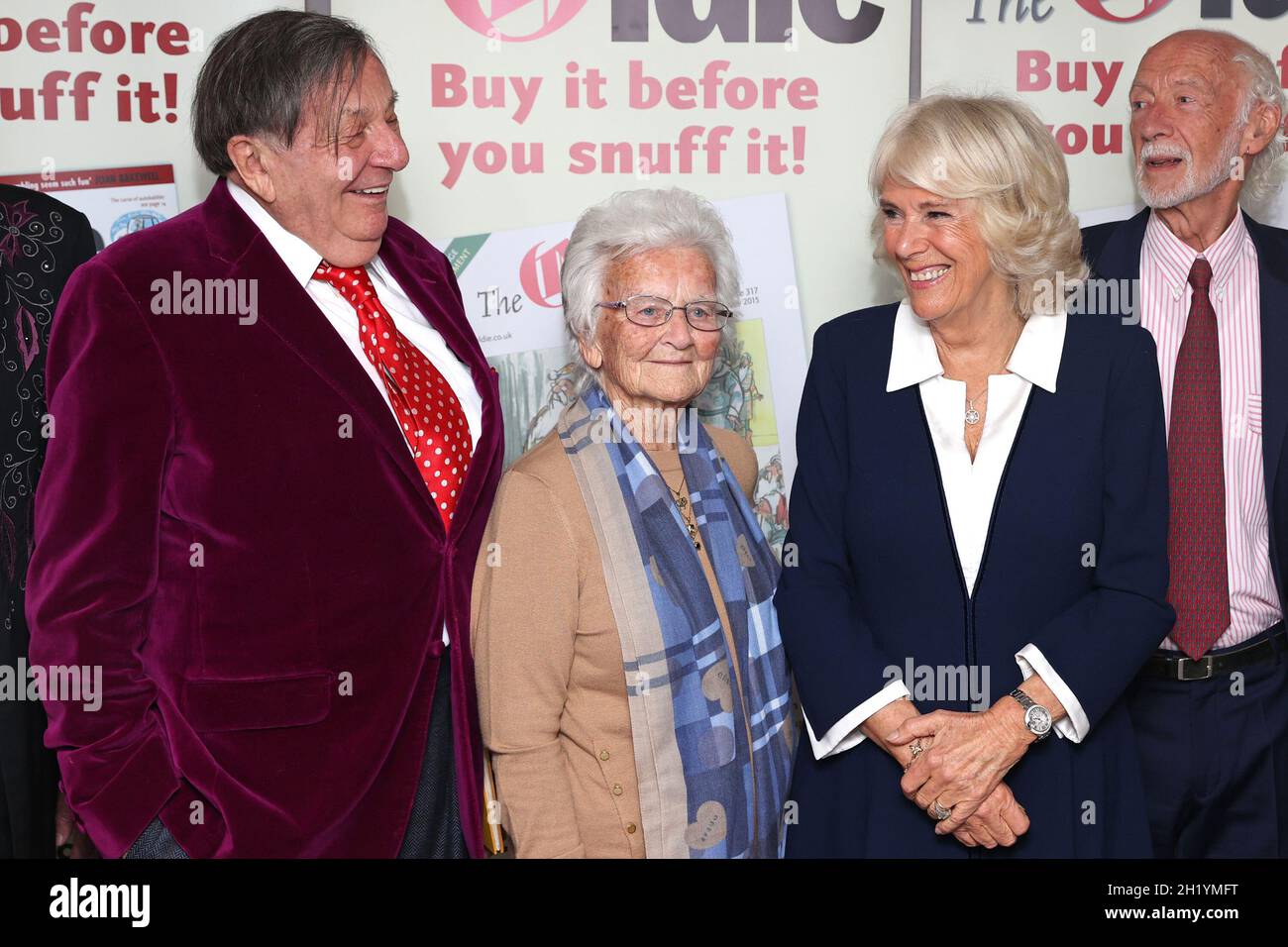 Barry Humphries, Margaret Seaman, the Duchess of Cornwall and Roger ...