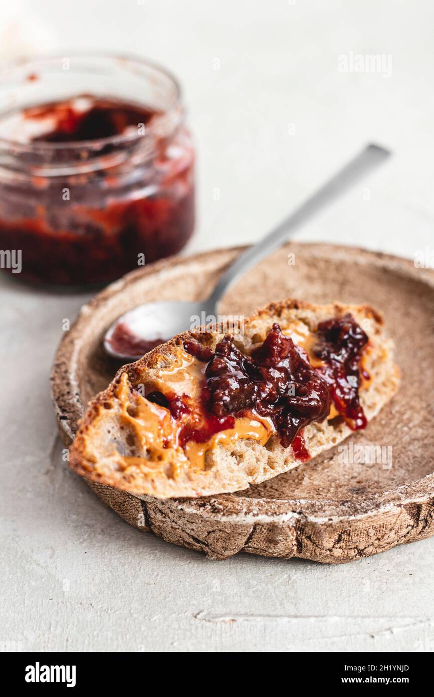 Peanutbutter sandwich hi-res stock photography and images - Alamy