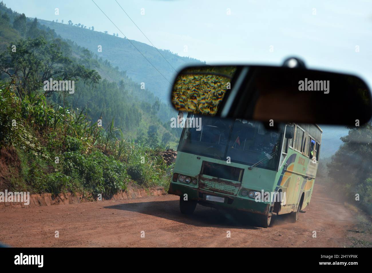 Road traffic in rural areas in Rwanda, East Africa Stock Photo - Alamy