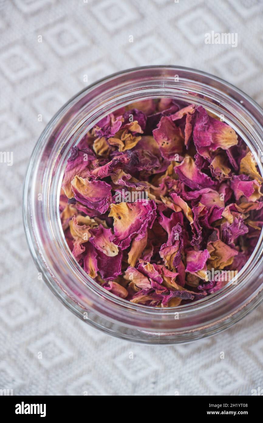 Dried rose petals Stock Photo - Alamy