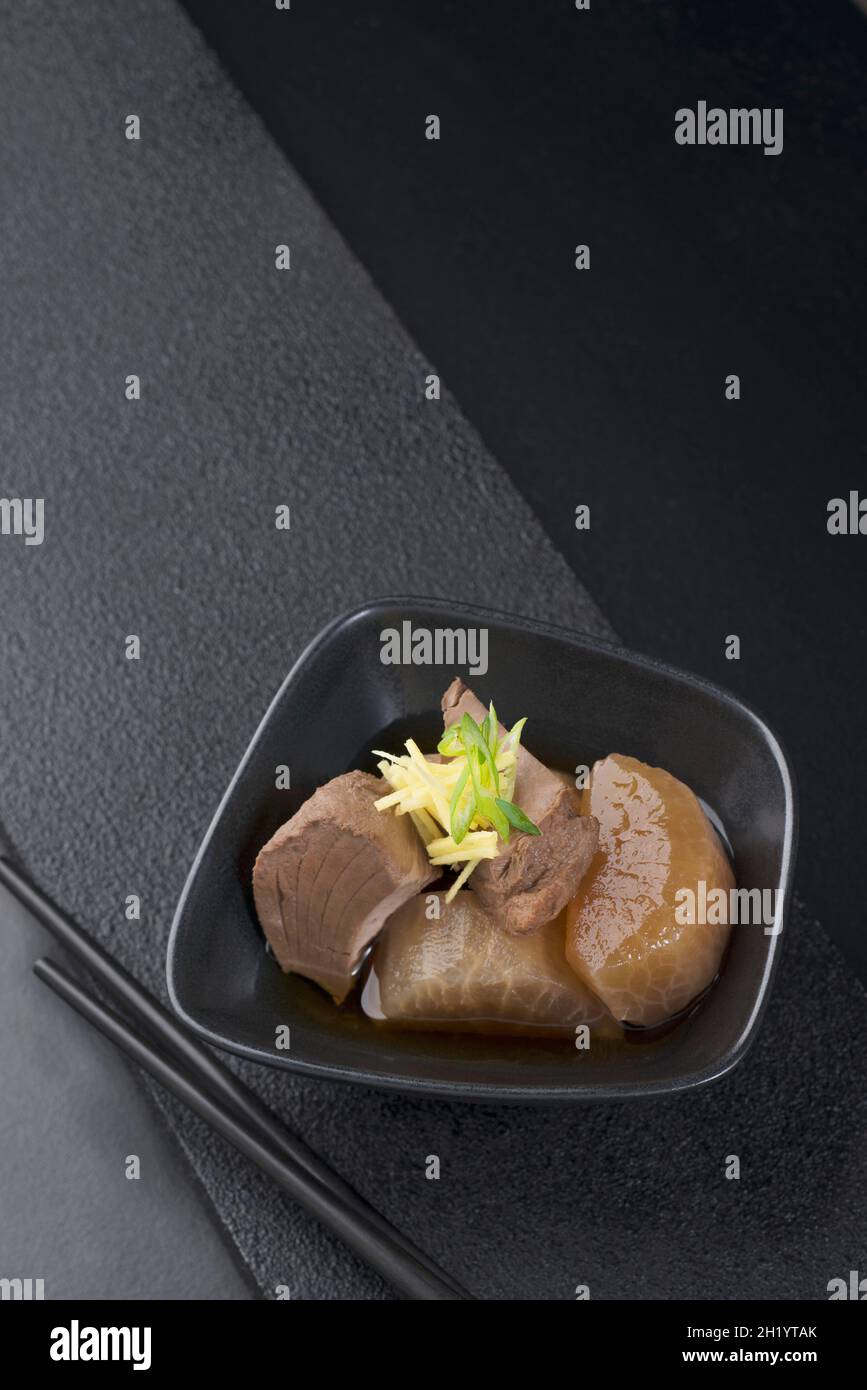 Buri Daikon (yellowtail fillets and daikon radishes in broth, Japan ...