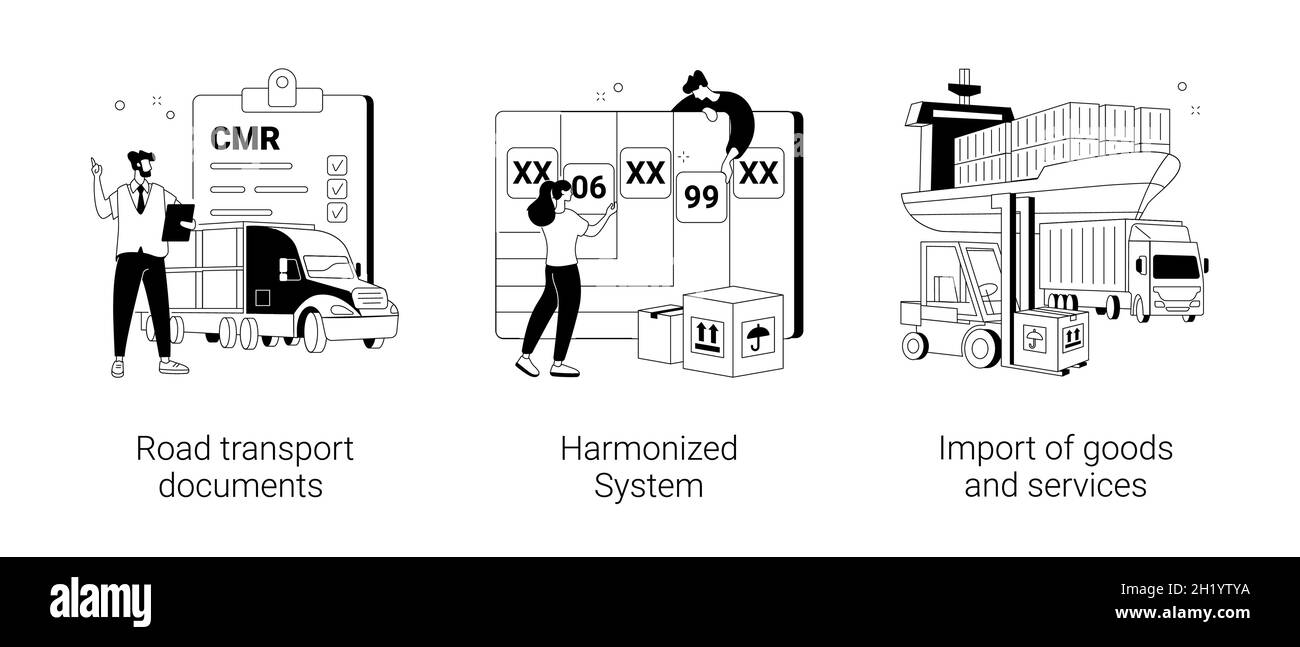 International logistics abstract concept vector illustrations Stock ...
