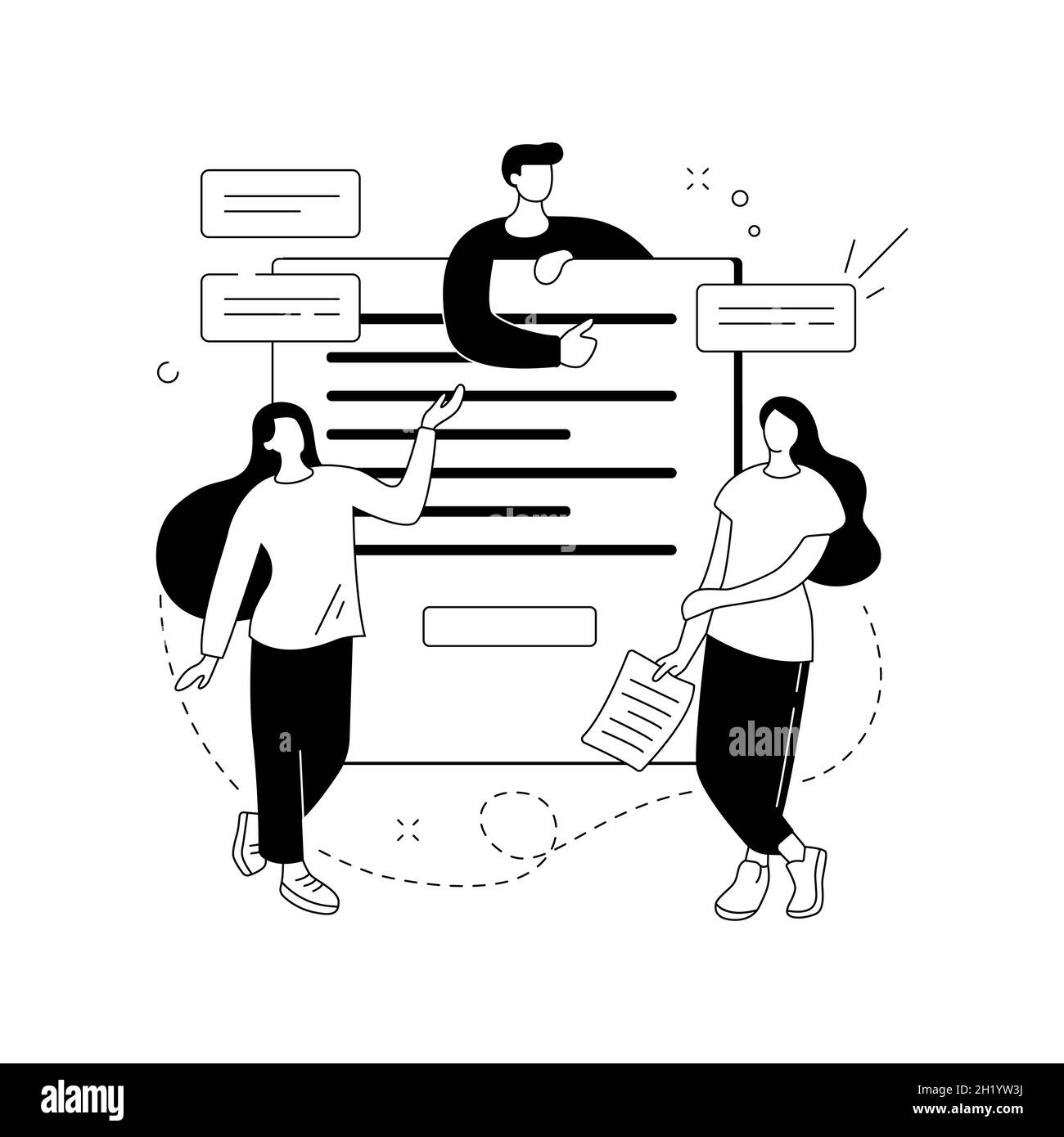 About us abstract concept vector illustration Stock Vector Image & Art ...