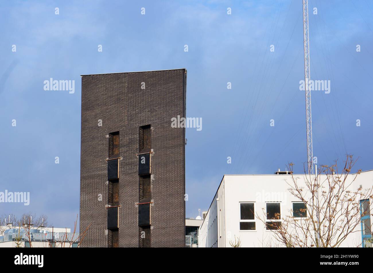 POZNAN, POLAND - Jan 31, 2015: The fire department building in the ...