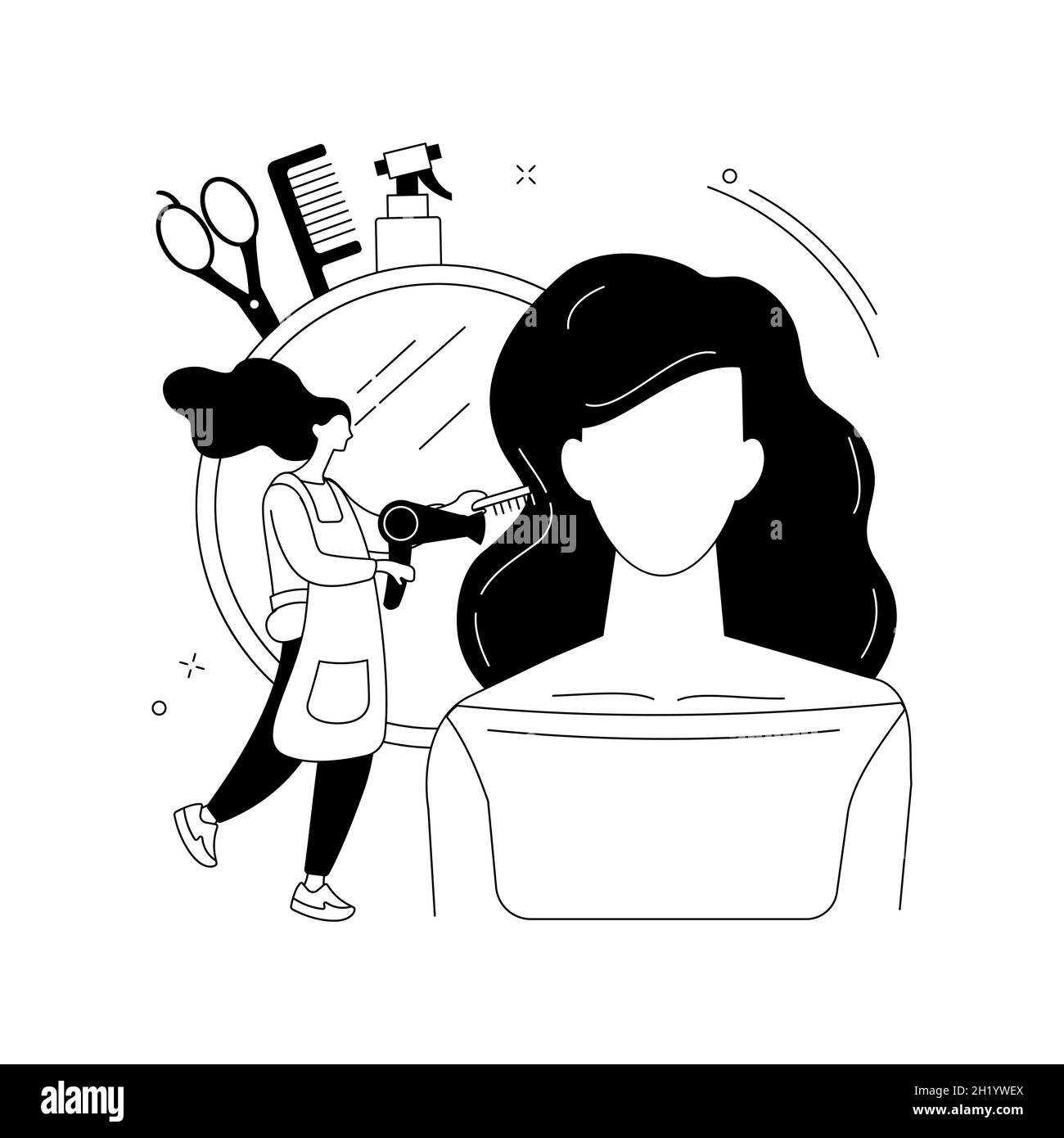 Hair salon abstract concept vector illustration Stock Vector Image ...