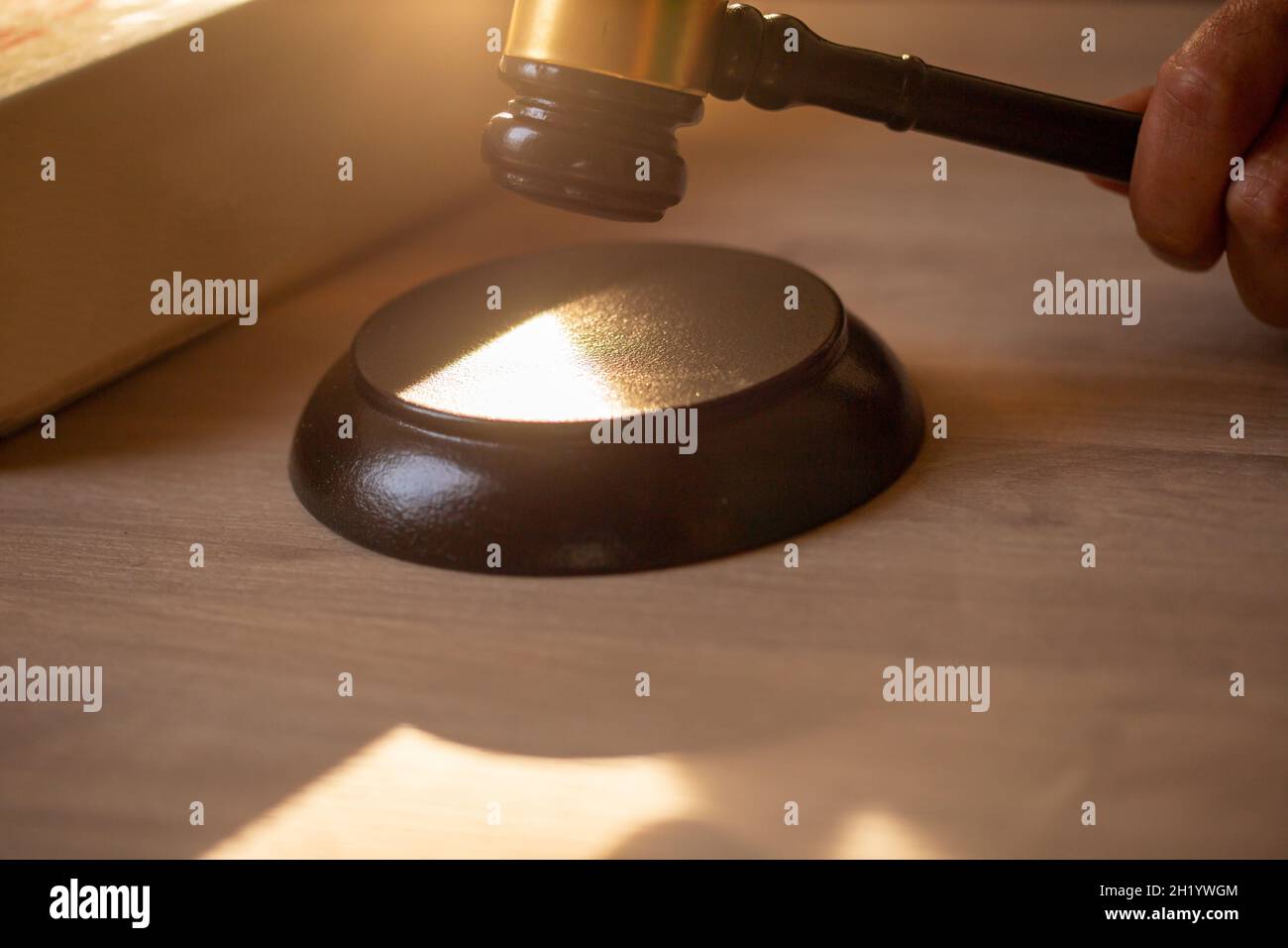 Close up of judge gavel as symbol image for judgment Stock Photo - Alamy