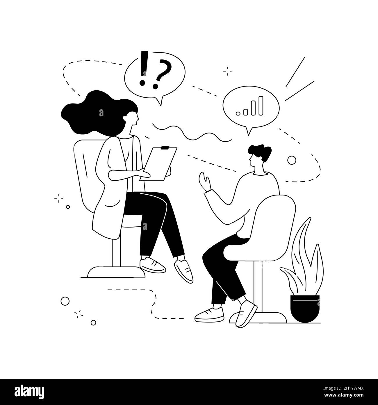 Job interview abstract concept vector illustration Stock Vector Image ...