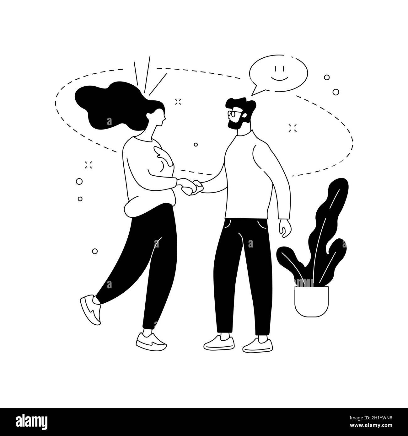 New team members abstract concept vector illustration Stock Vector ...