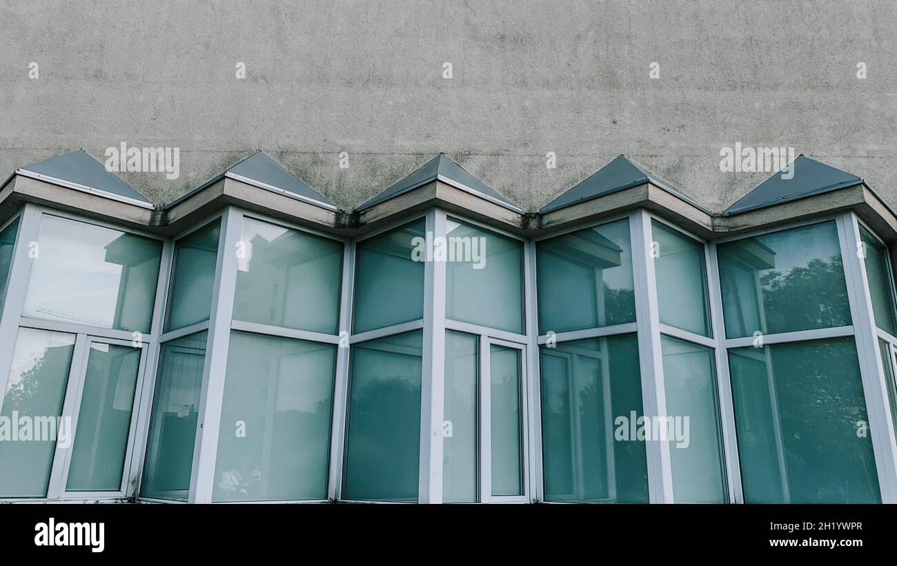 Closeup of building windows Stock Photo - Alamy