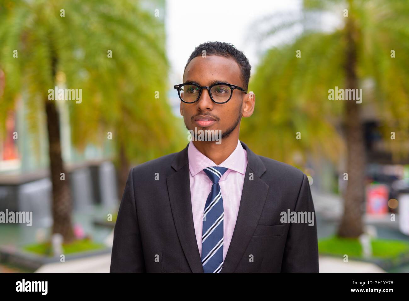 Portrait of professional young African businessman Stock Photo - Alamy