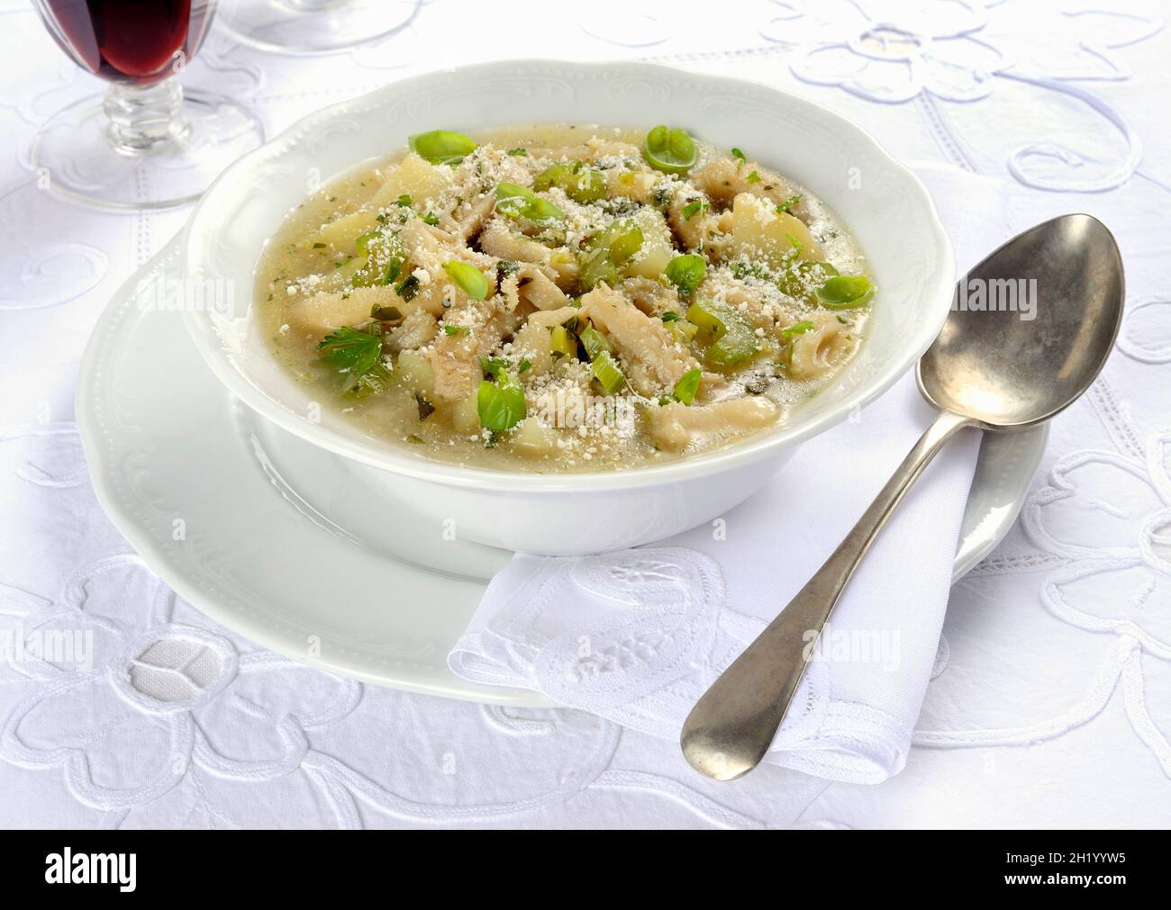 Minestra di trippa (Italian tripe soup Stock Photo - Alamy