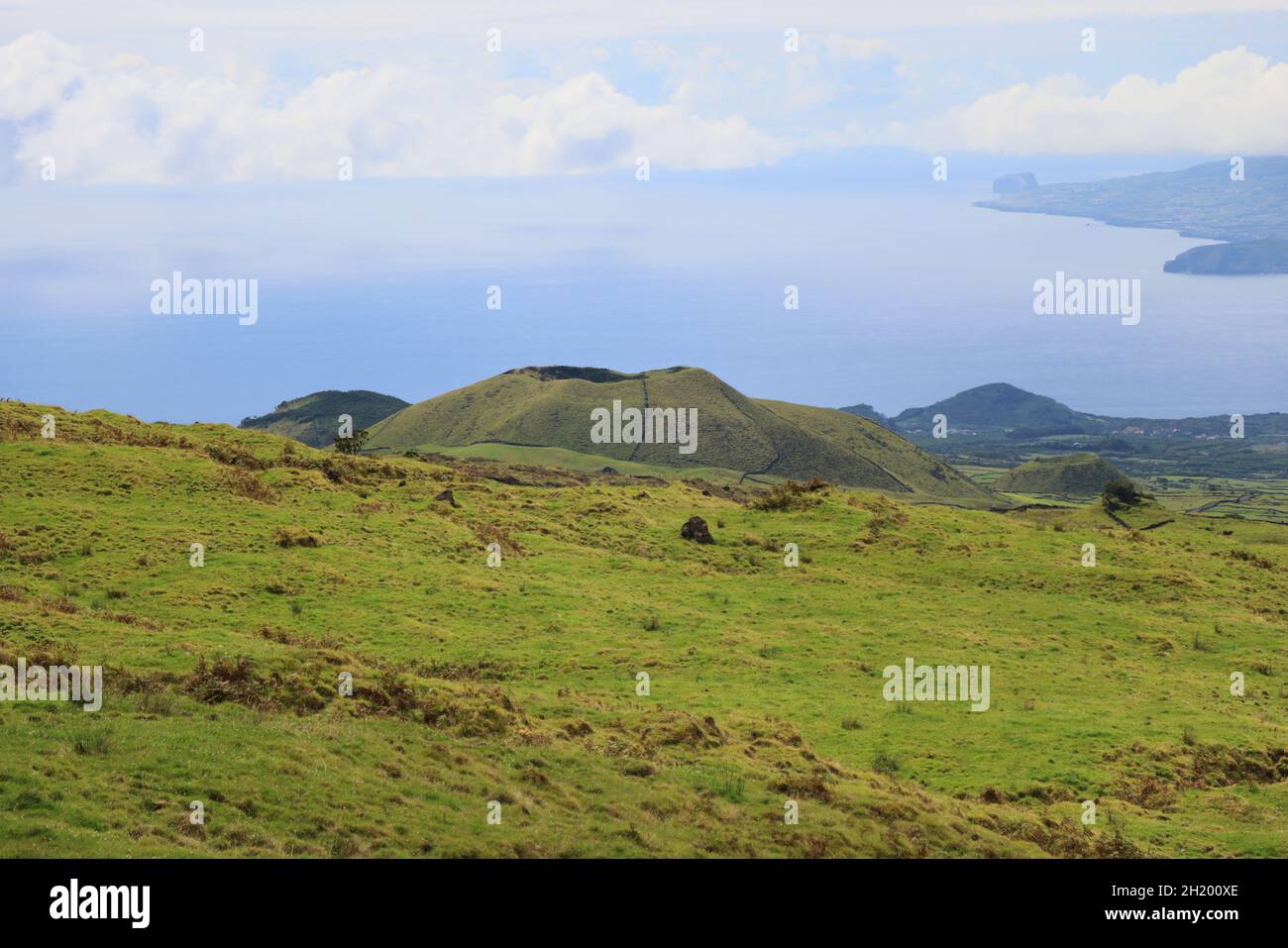 Volcanic landscape of the island of Pico, Azores Stock Photo - Alamy