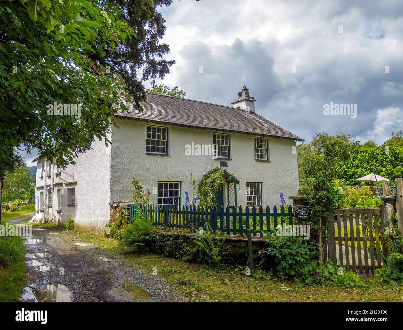Greenend Cottage at Colthouse near Hawkshead in Cumbria Stock Photo - Alamy