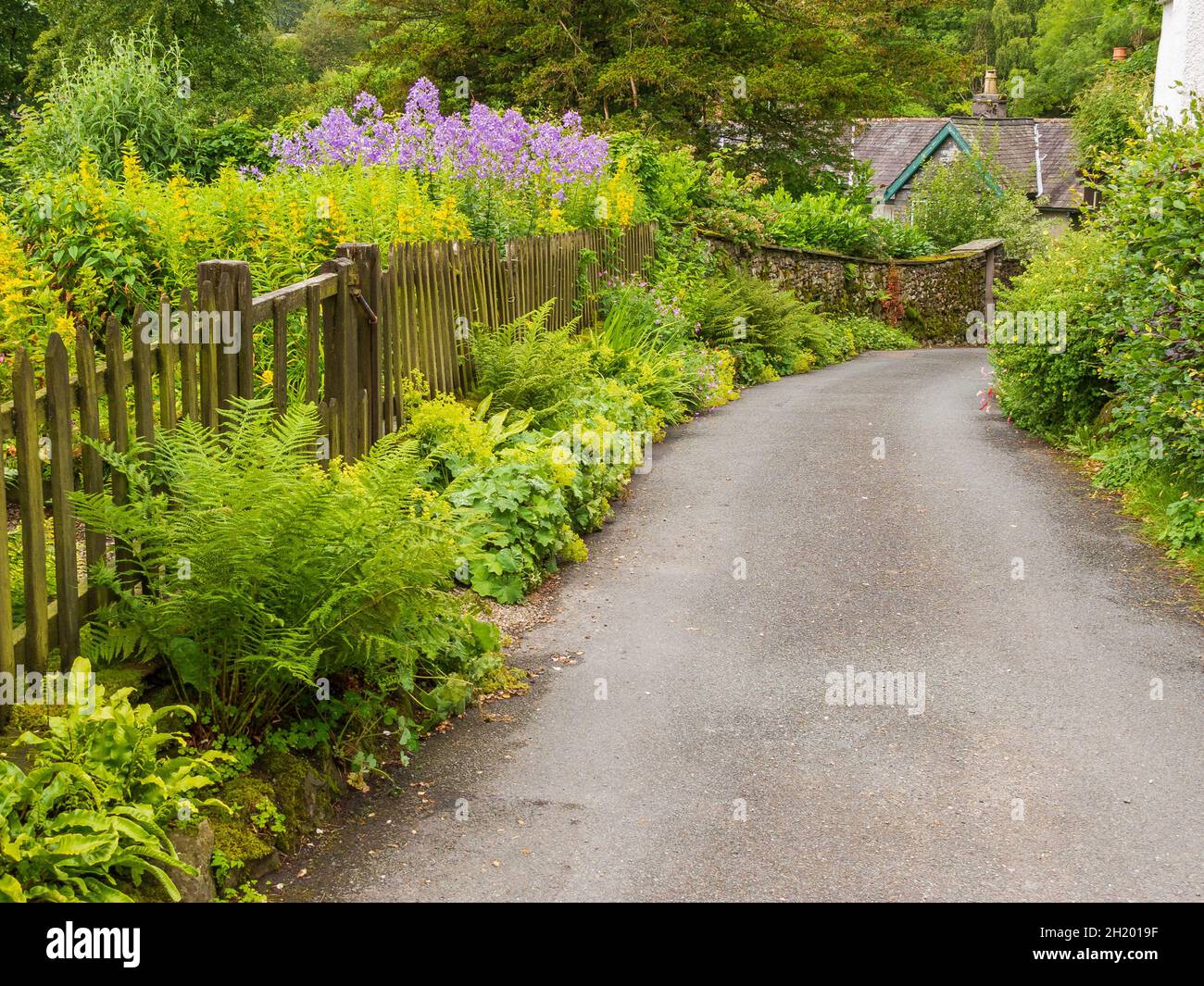 Village hawkshead lake district national hi-res stock photography and ...