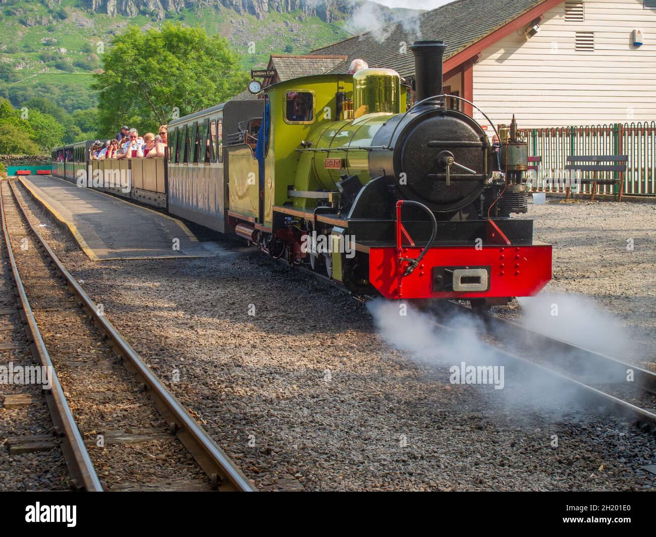 Northern Rock at Dalegarth Station on The Eskdale Railway, Cumbria ...