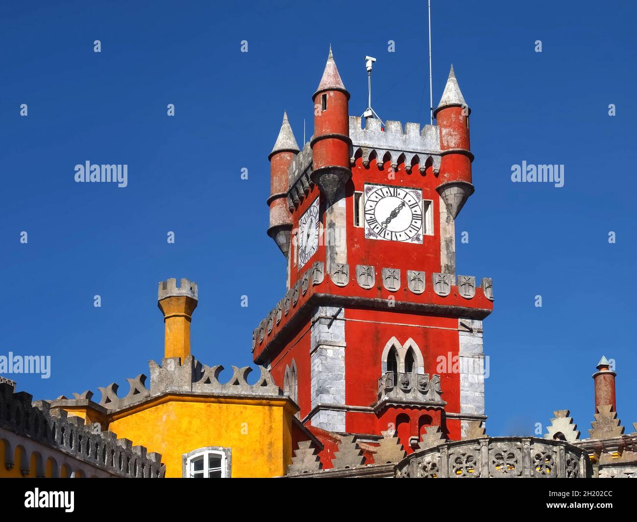 Colorful Pena palace in Sintra in Portugal Stock Photo - Alamy