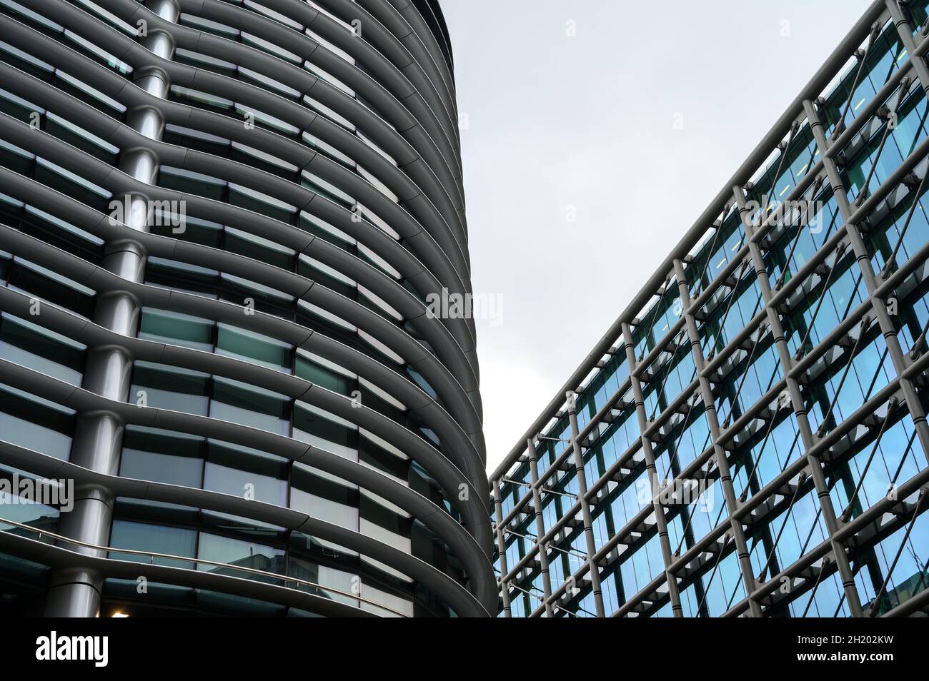Parts of the Walbrook building (left) and Cannon Street mainline and ...