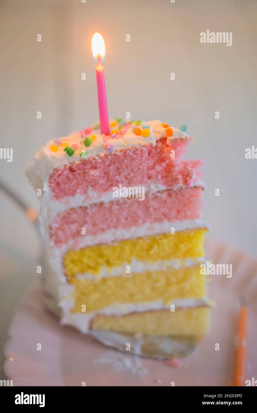 Colorful Layer Cake Stock Photo - Alamy