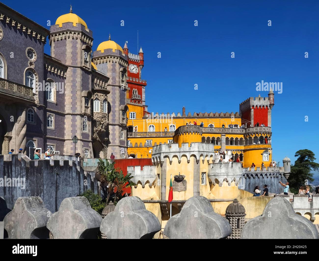 Colorful Pena palace in Sintra in Portugal Stock Photo - Alamy