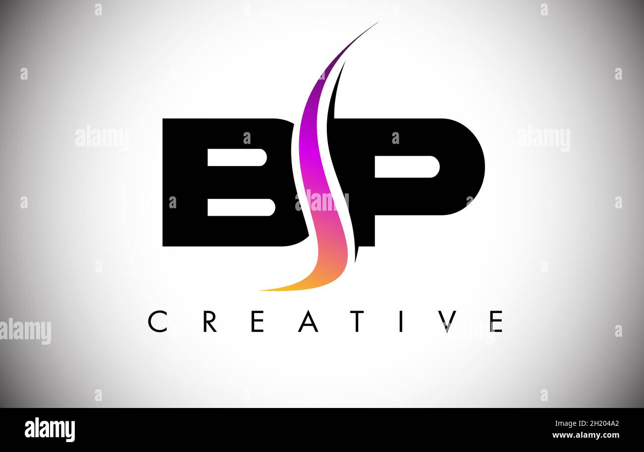 BP Letter Logo Design with Creative Shoosh and Modern Look Vector ...