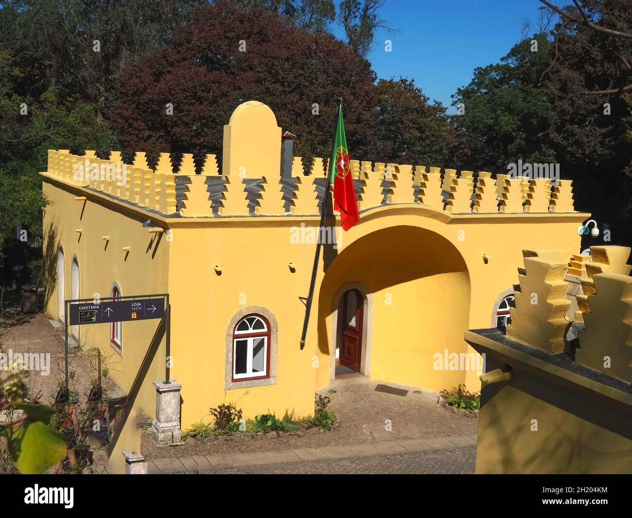 Colorful Pena palace in Sintra in Portugal Stock Photo - Alamy