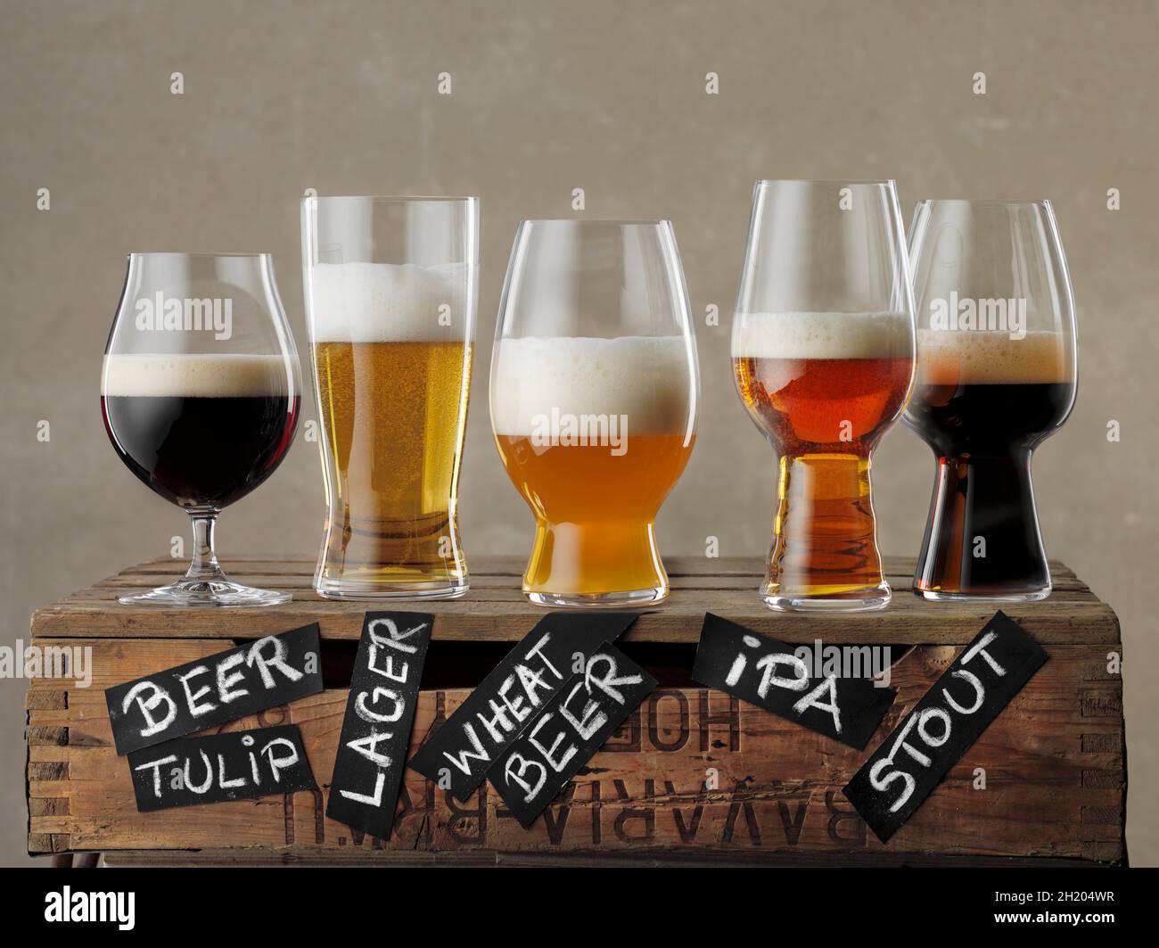 Various types of beer Stock Photo - Alamy