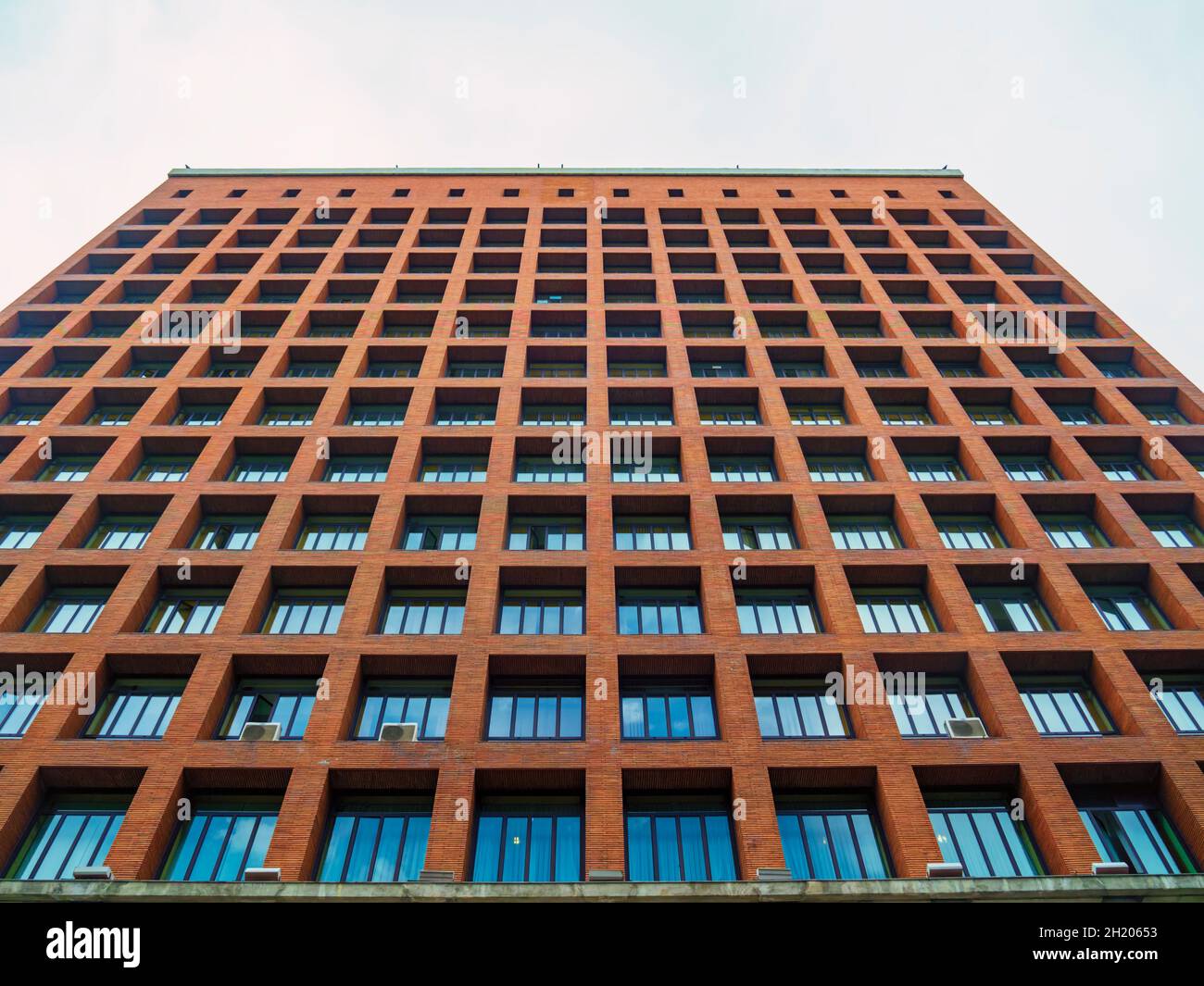 Detail of building facade with windows Stock Photo - Alamy