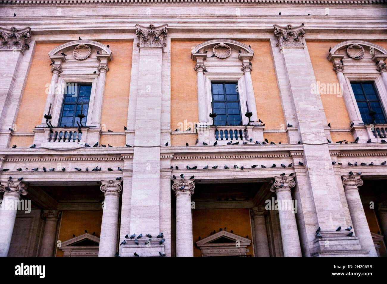 Palazzo Nuovo Capitoline Museums colossal Corinthian pilasters and ...