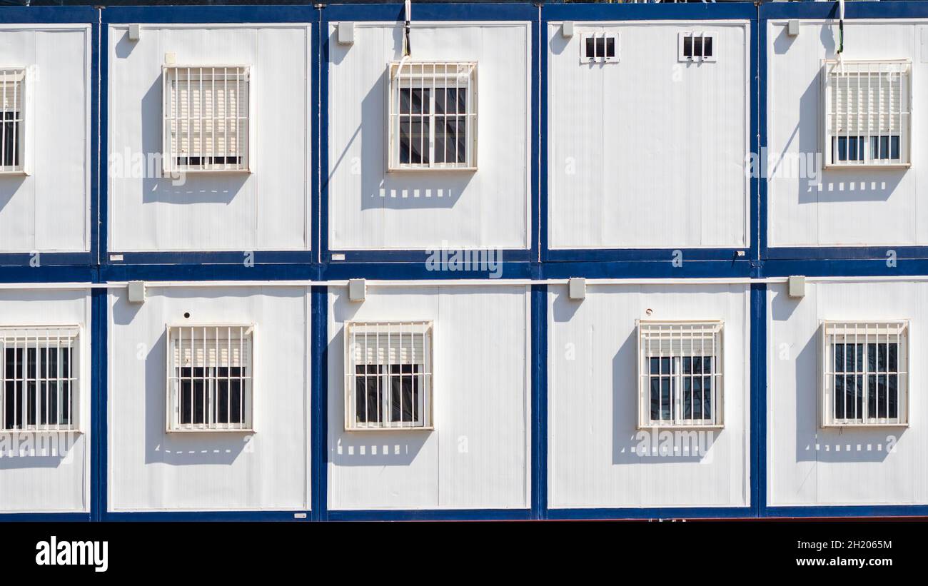 Detail of building facade with windows Stock Photo - Alamy