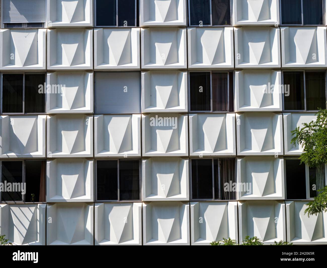 Detail of building facade with windows Stock Photo - Alamy