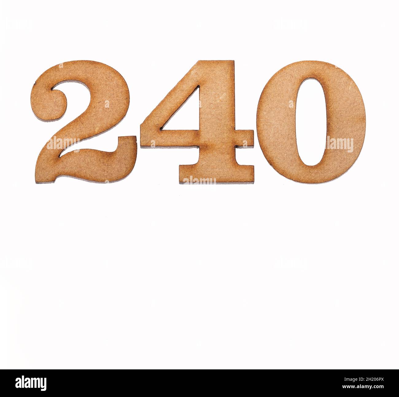Number 240 in wood, isolated on white background Stock Photo - Alamy Number 240 in wood, isolated on white background Stock Photo - Alamy