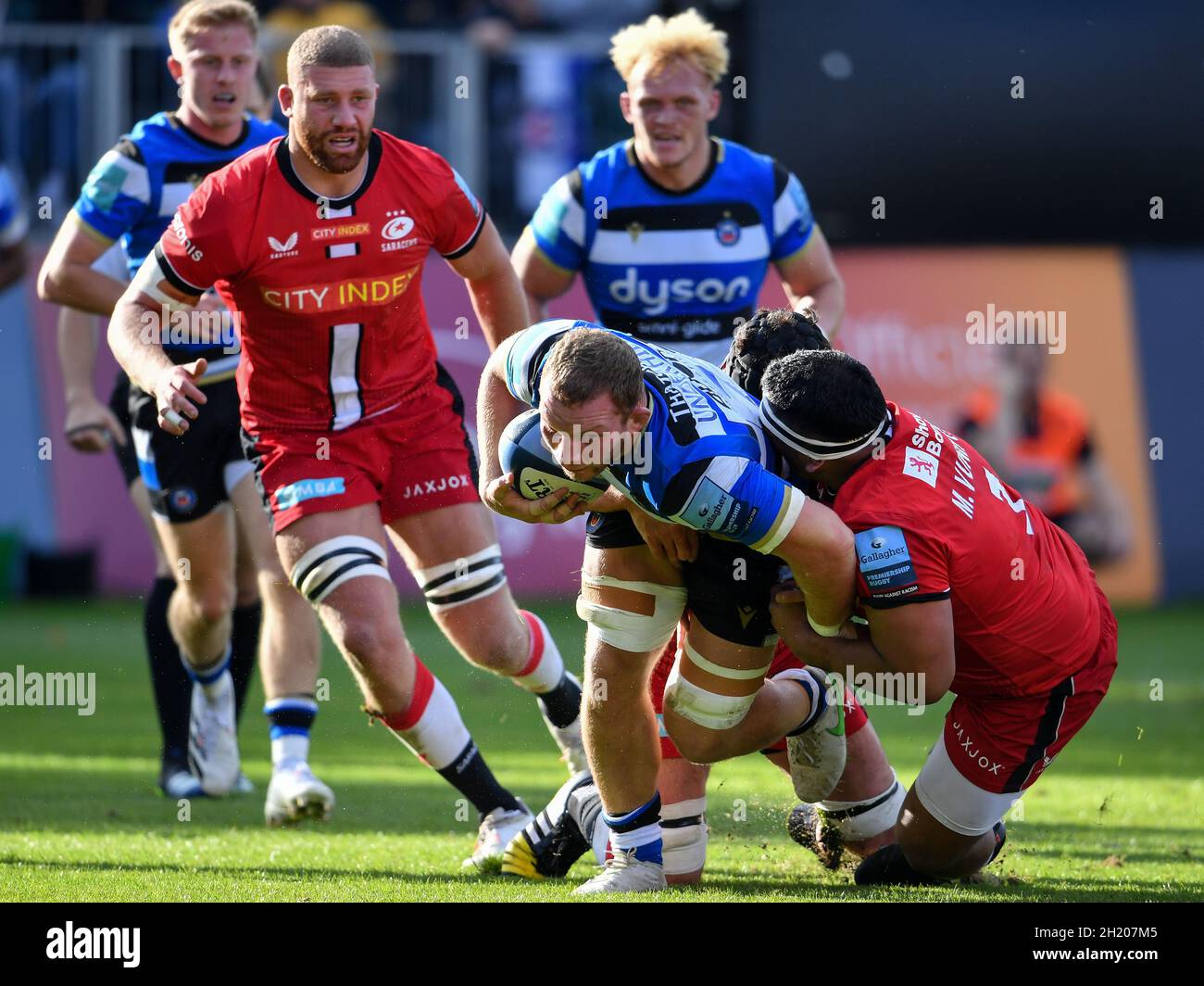 The Recreation Ground, Bath, England, UK. 17th October, 2021. Bath ...